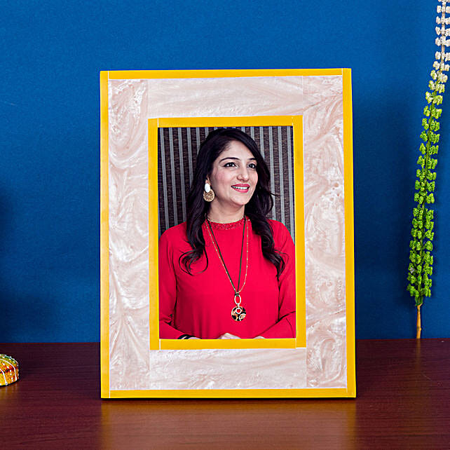 Buy/Send Light Pink Rectangular Photo Frame Online- FNP