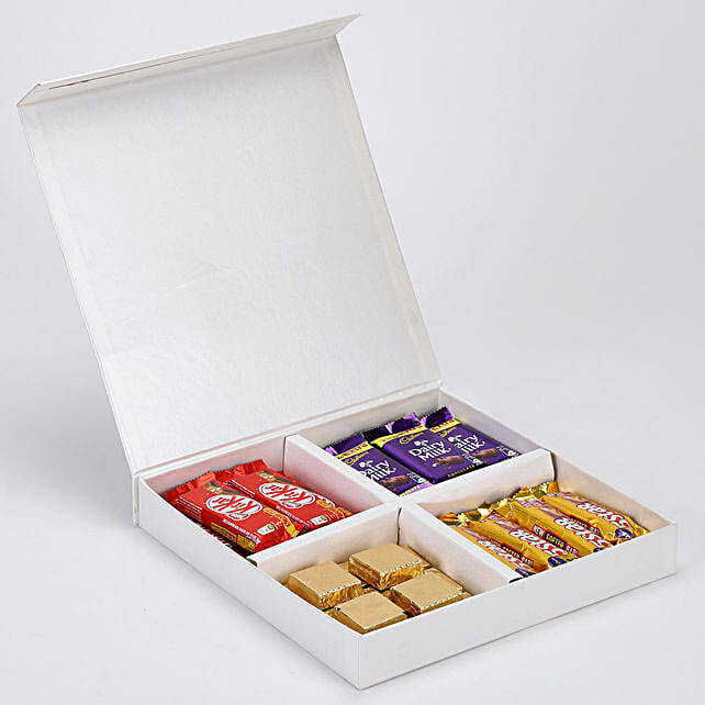 Buy/Send Delicious Chocolates in White FNP Box Online- FNP