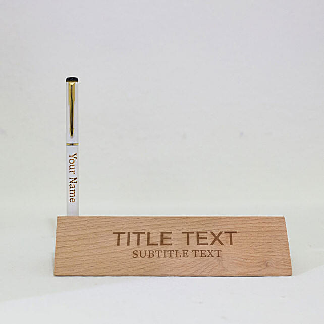 Buy/Send Personalised Pen In Nameplate Box Online- FNP