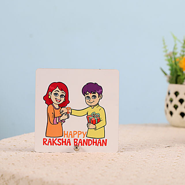 Buy/Send Happy Rakhi Table Top Online- FNP