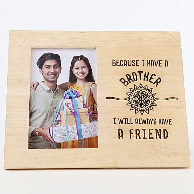 Buy/Send Personalised Best Brother Wooden Frame Online- FNP