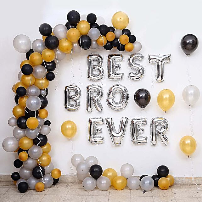 Buy/Send Balloon Décor For Best Bro Ever Online- FNP