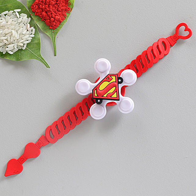Buy/Send Superman Fidget Spinner Rakhi Online- FNP