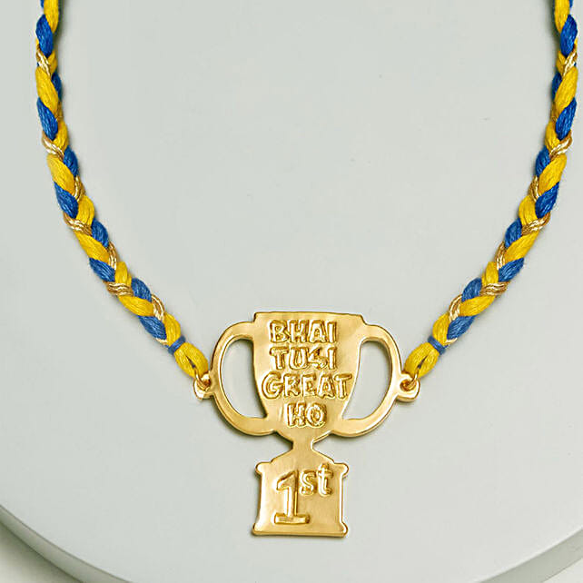 Buy/Send Bhai Tusi Great Ho Gold Plated Rakhi Online- FNP