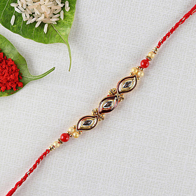 Buy/Send Floral Pattern Designer Rakhi Online- FNP