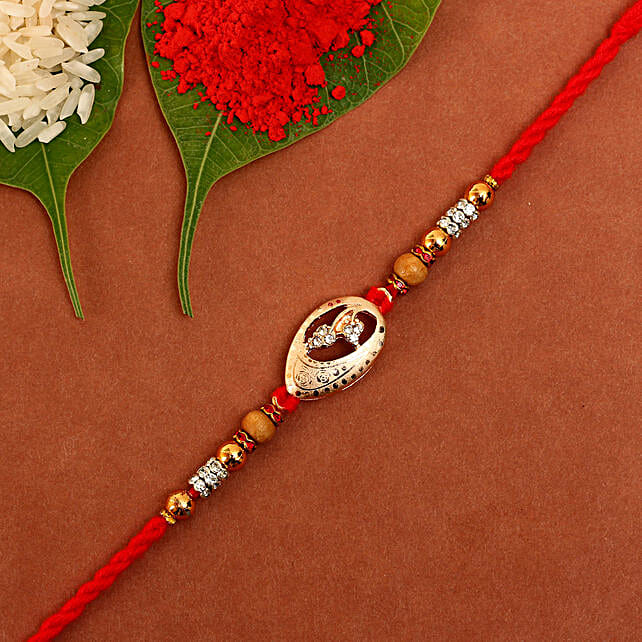 Buy/Send Copper Leaf Rakhi Online- FNP
