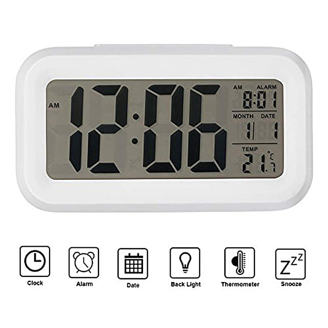 Buy/Send LCD Display Desk Clock Online- FNP