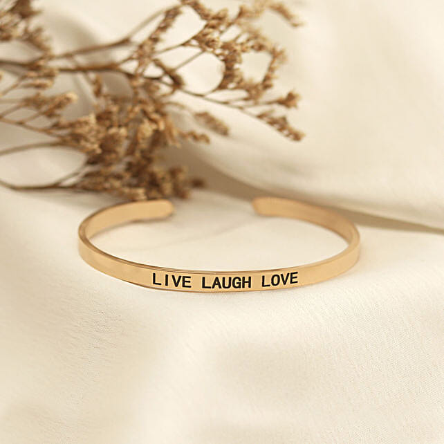 Buy/Send Live Laugh Love Rose Gold Band Online- FNP