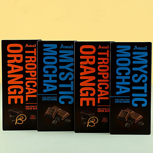 Buy/Send Delicious Amul Chocolate Bars White Box Online- Ferns N Petals