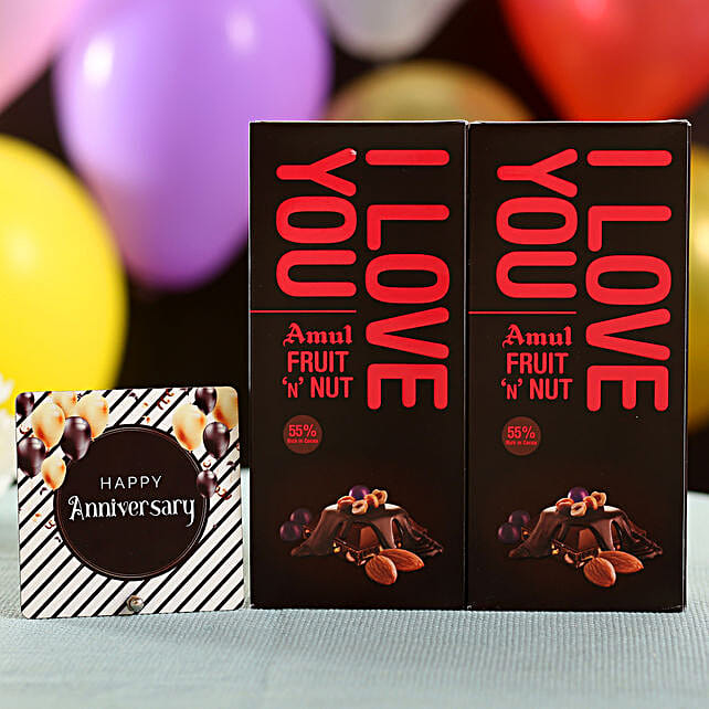 Buy/Send I Love You Amul Chocolates For Anniversary Online- FNP