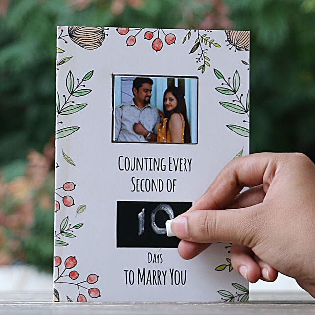 Buy/Send Personalised Wedding Countdown Card Online- FNP