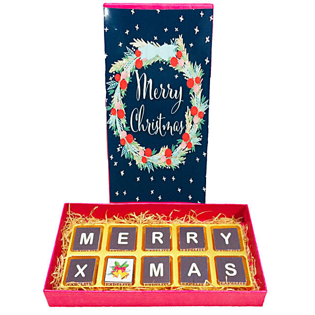 Buy/Send Merry Xmas Greetings Chocolate Box Online- FNP