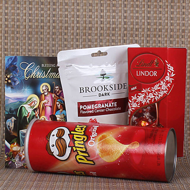 Buy/Send Pringles & Chocolate Christmas Hamper Online- FNP