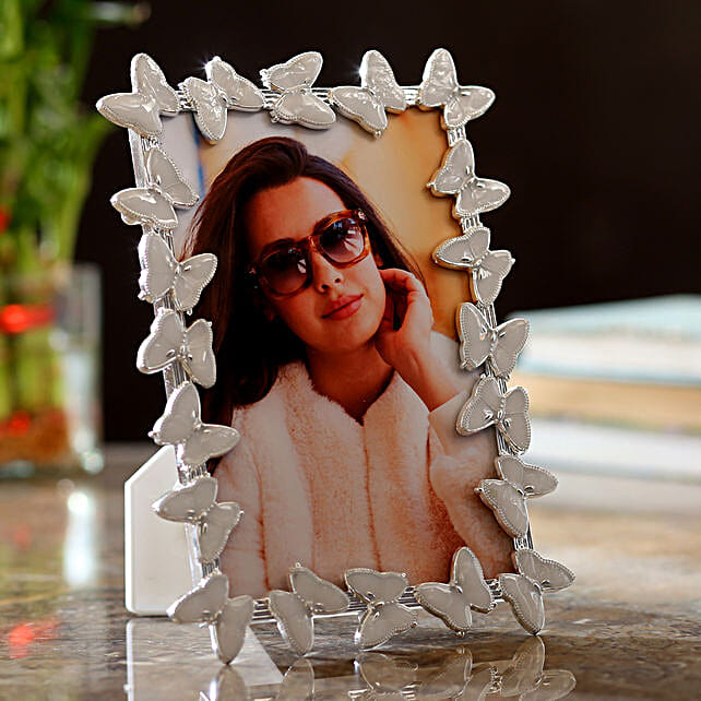 Buy/Send Personalised Butterfly Photo Frame Online- FNP