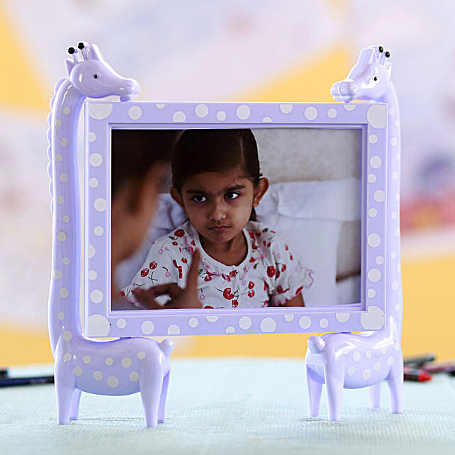 Buy/Send Violet Giraffe Photo Frame Online- FNP