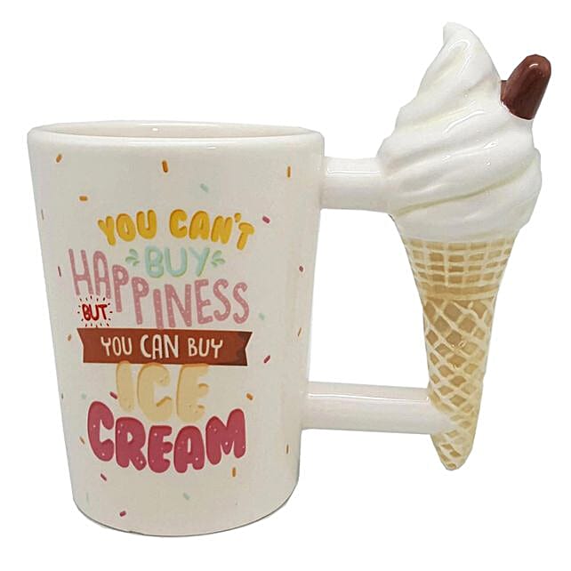 Buy/Send Vanilla Softy Handle Shaped Mug Online- FNP