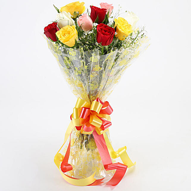 Buy/Send Magical Multi Roses Bouquet Online- FNP