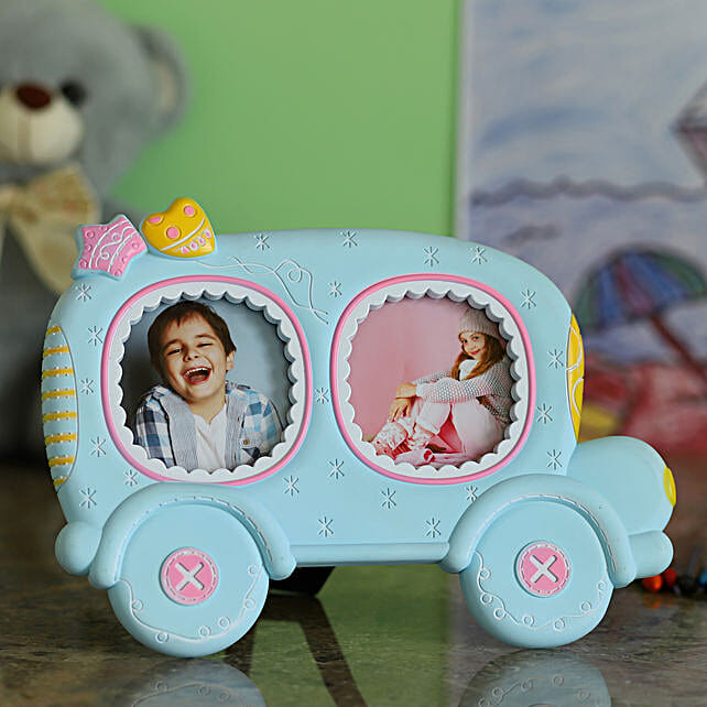 Buy/Send Personalised Blue Car Photo Frame Online- FNP