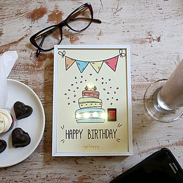 Buy/Send LED Birthday Frame Online- FNP