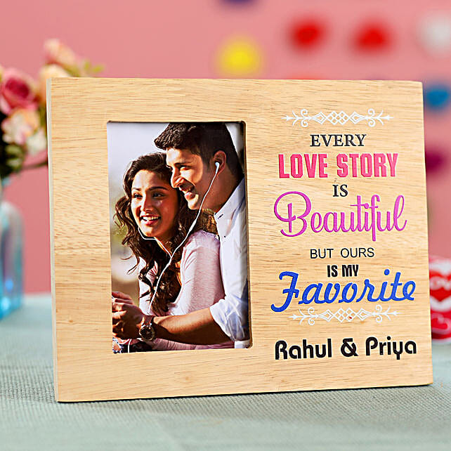 Buy/Send Personalised Lovely Couple Photo Frame Online- FNP