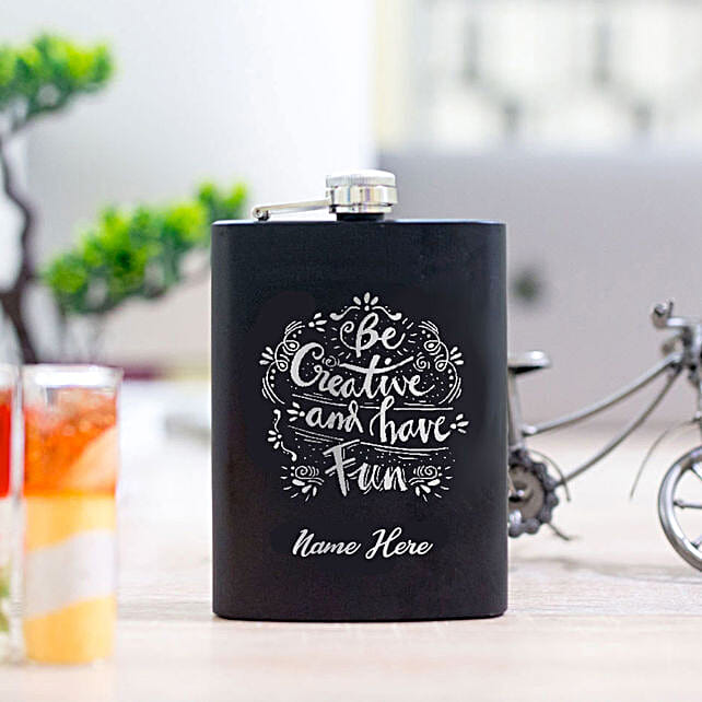 Buy/Send Creative & Have Fun Personalised Hip Flask Online- FNP