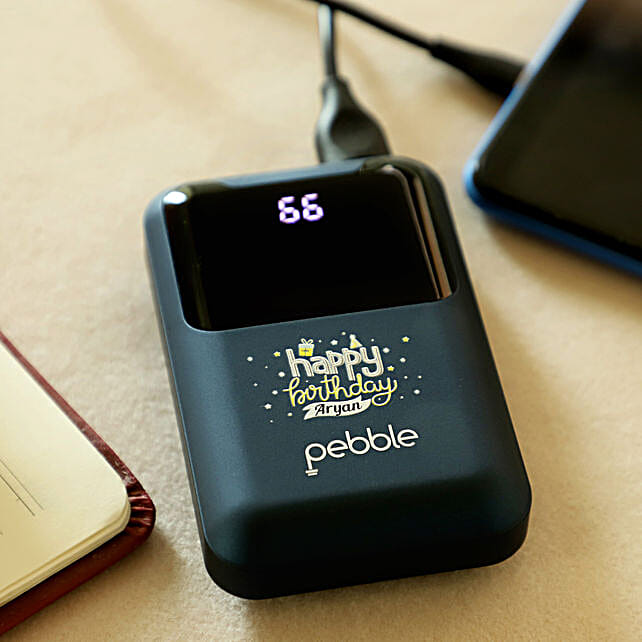 Buy/Send Personalised Pebble Ion Power Bank Online- FNP