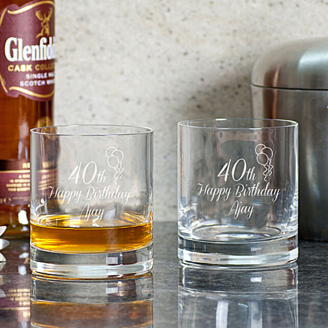 Buy/Send Happy Birthday Personalised Shot Glasses Online- FNP