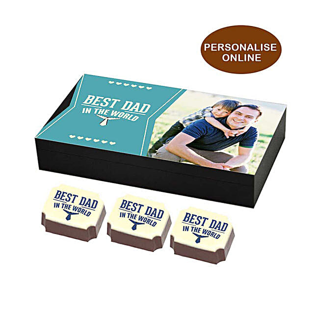 Buy/Send Best Dad Personalised Chocolates Online- FNP