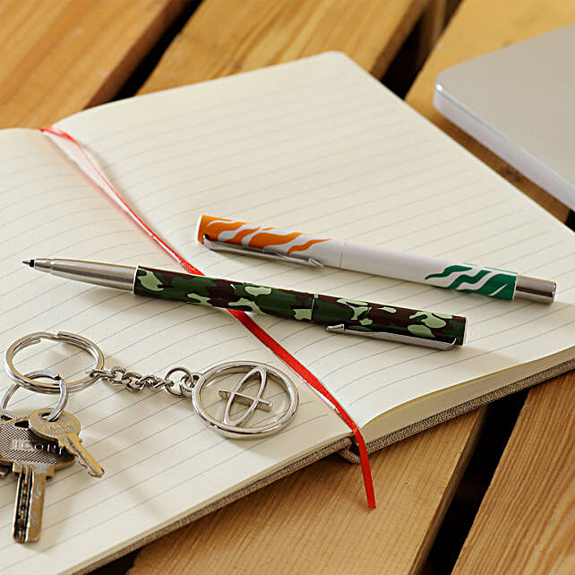 Buy/Send Parker Pen Gift Set With Keychain Online- FNP