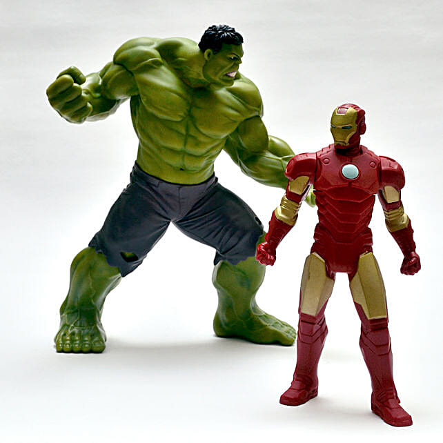Buy/Send Kids Action Figure Toy Shooter Series Combo 2PC Ironman Hulk ...