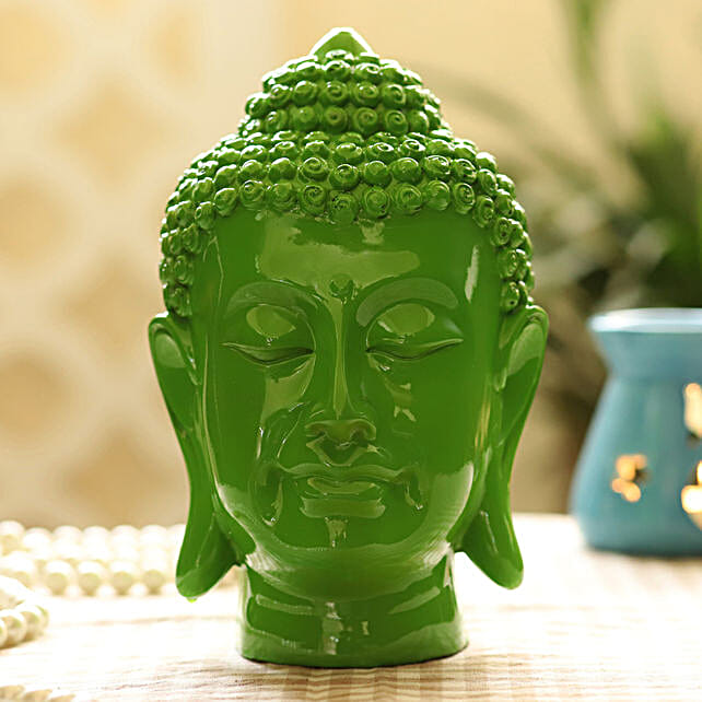Buy/Send Shining Green Buddha Idol Online- FNP