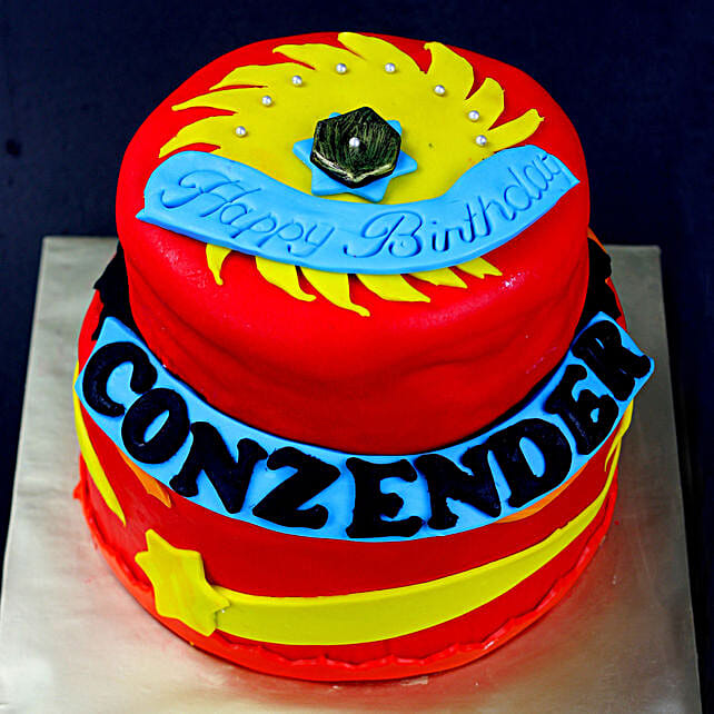 Buy/Send Two Tier Truffle Colourful Cake Online- FNP