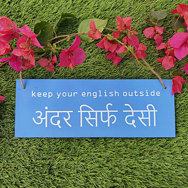 Buy/Send Angrezi Outside Blue Online- FNP