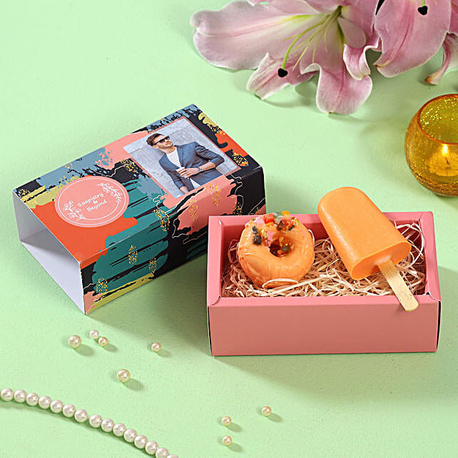 Buy/Send Orange Addiction Soaps Personalised Box Online- FNP
