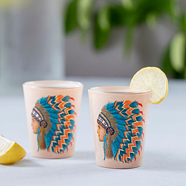 Buy/Send Red Indian Female Shot Glass Online- FNP