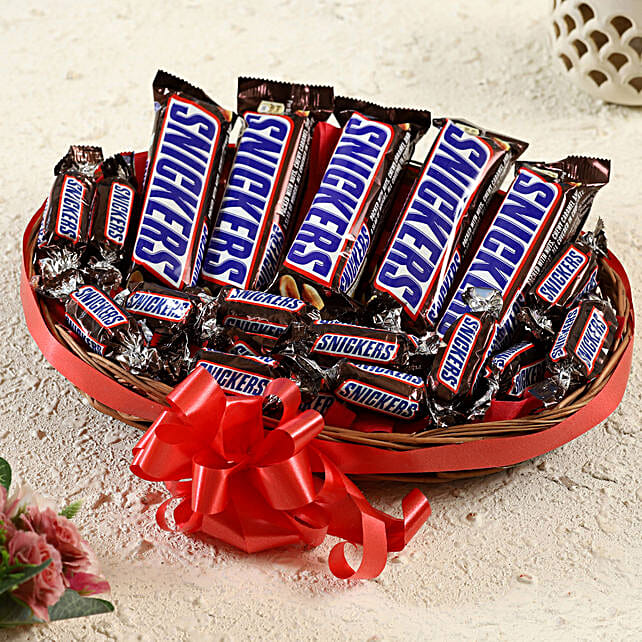 Buy/Send Snickers Chocolate Basket Online- FNP