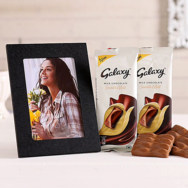 Buy/Send Galaxy Chocolate Bar & Photo Frame Online- FNP