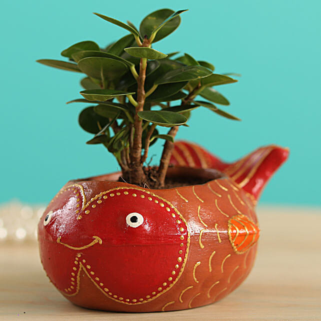 Home & Hobby Handpainted Fish Planter Craft Supplies & Tools etna.com.pe