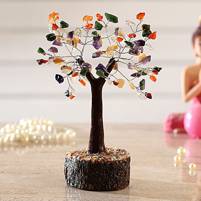 Buy/Send Bright 5 Stones Multicoloured Wish Tree Online- FNP