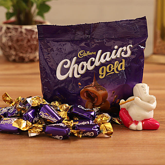 Buy/Send Flute Ganesha Idol & Choclairs Combo Online- FNP
