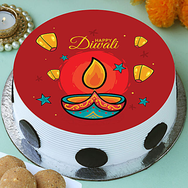 Buy/Send Splendid Diwali Pineapple Photo Cake Online- FNP