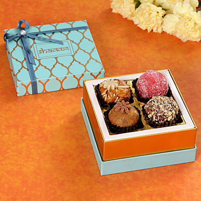Buy/Send Handpicked Blue Festive Sweet Box Online- FNP