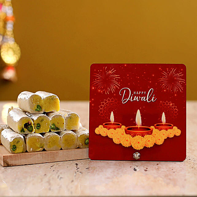 Buy/Send Diwali Special Table Top With Kaju Roll Online- FNP