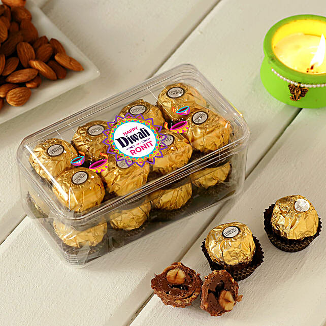 Buy/Send Personalised Diwali Lights Ferrero Rocher Box Online- FNP
