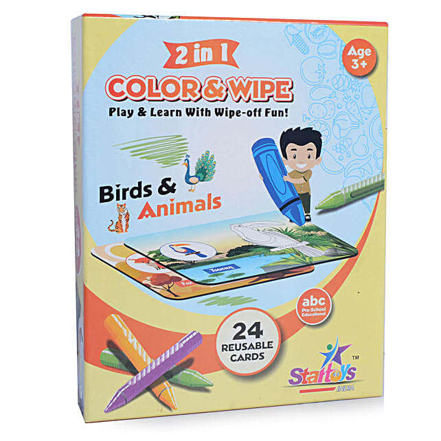 Buy/Send Color & Wipe Kit With Wax Crayons Online- FNP