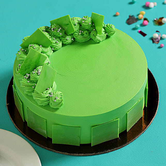 Buy/Send Green Kiwi Mint Sponge Cake Online- FNP