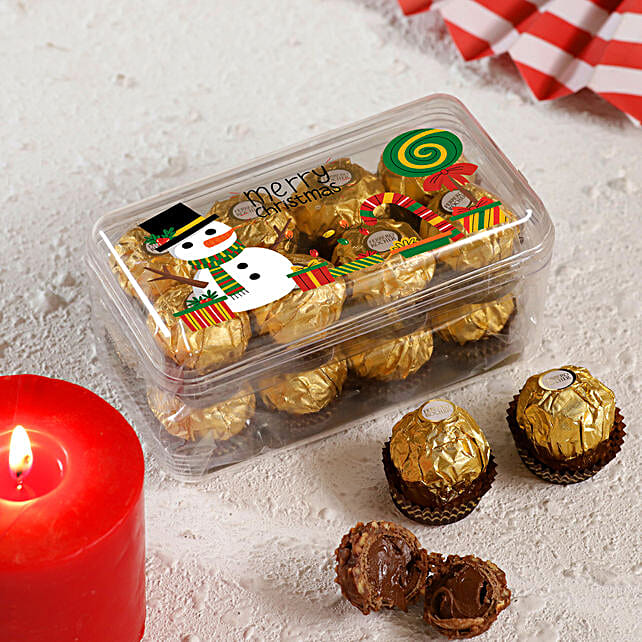 Buy/Send Blissful Christmas Ferrero Rocher Box- 16 Pcs Online- FNP