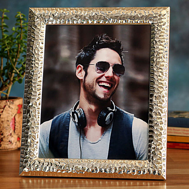 Buy/Send Personalised Golden Glow Photo Frame Large Online- FNP