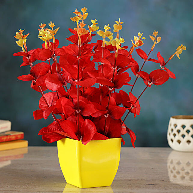 Buy/Send Red Artificial Huckleberry Floral Vase Online- FNP