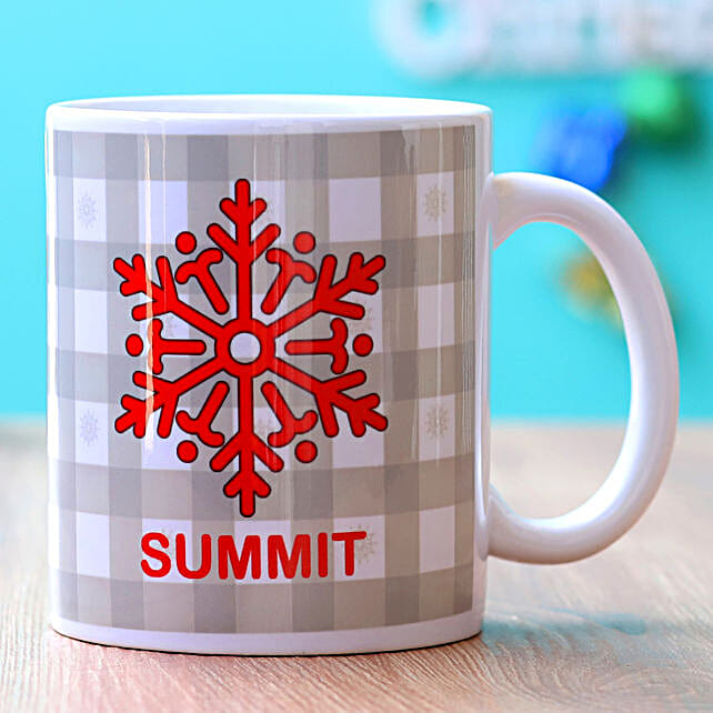 Buy/Send Personalised Snow Flake Mug Online- FNP